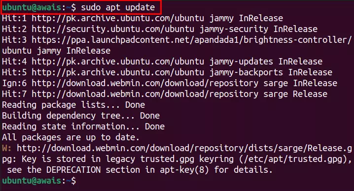Ubuntu 22.04-de Webmin gurmak we dolandyrmak üçin ädimme-ädim gollanma 6549_4