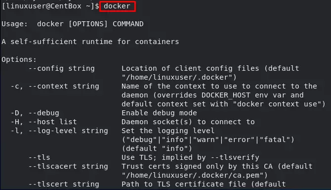 Si të instaloni dhe përdorni Docker në CentOS 8 654_9