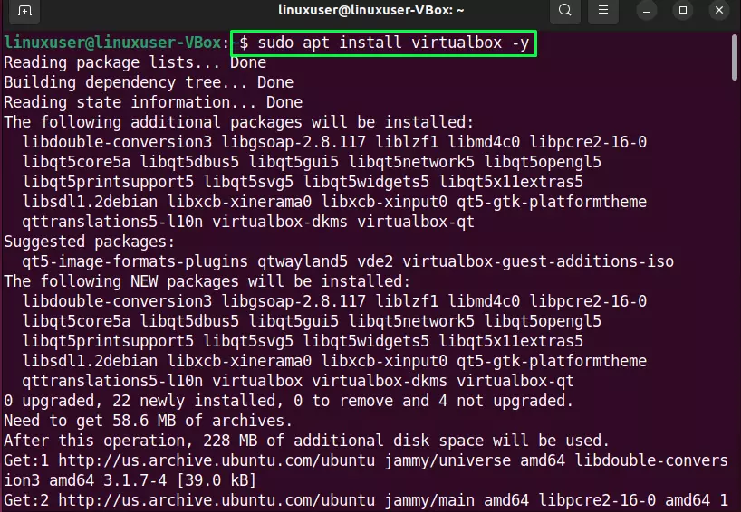VirtualBoxi installimine Ubuntu 22.04-sse 6551_2