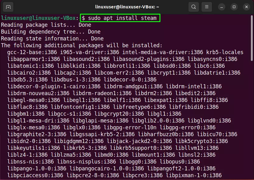 Ungayifaka kanjani iSteam ku-Ubuntu 22.04 6552_4