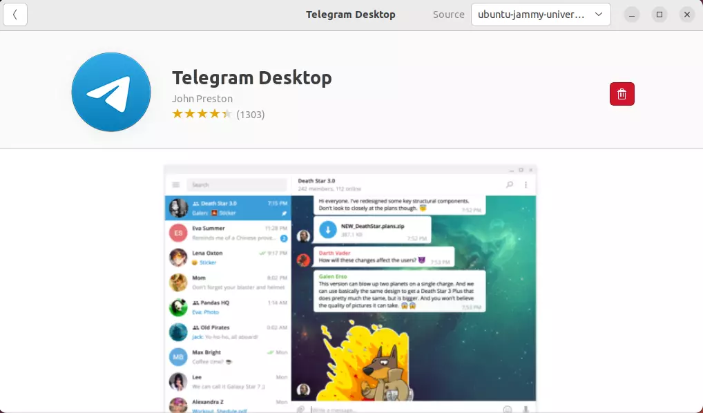 قم بتثبيت أحدث تطبيق Telegram Desktop Messenger على Ubuntu 22.04 6553_13