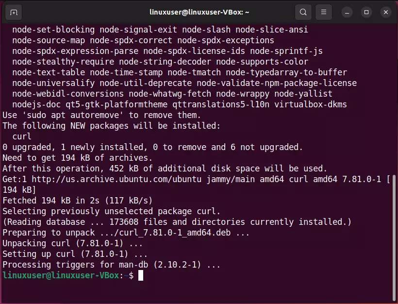 Kif tinstalla Yarn fuq Ubuntu 20.04 LTS 6554_3