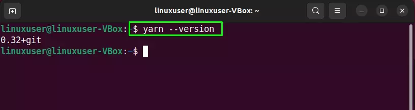Kif tinstalla Yarn fuq Ubuntu 20.04 LTS 6554_9