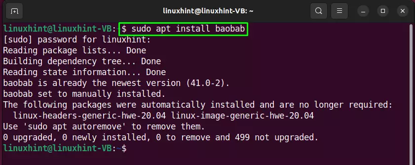 Ubuntu 22.04-та диск мәйданын ничек тикшерергә 6555_7
