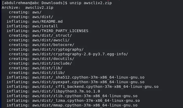 CentOS 8 এ AWS CLI কিভাবে ইনস্টল করবেন 6561_10