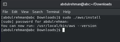 CentOS 8 वर AWS CLI कसे स्थापित करावे 6561_11