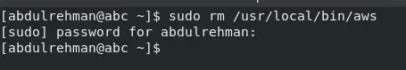 CentOS 8'тә AWS CLI ничек урнаштырырга 6561_15