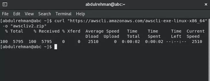 CentOS 8 da AWS CLI qanday o'rnatiladi 6561_9