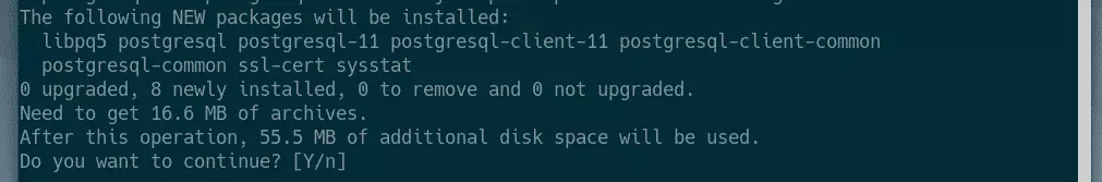Pag-instalar sa PostgreSQL sa Debian 10 6571_4