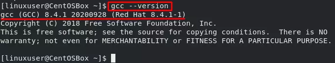 Faʻafefea ona faʻapipiʻi le GCC Compiler ile CentOS 8 657_7