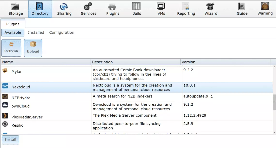 I-install ang Nextcloud sa FreeNAS 6602_1