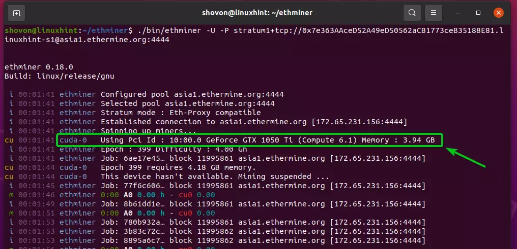 Berapa Banyak VRAM Diperlukan untuk Melombong Ethereum dengan ethminer – Ubuntu 6621_37