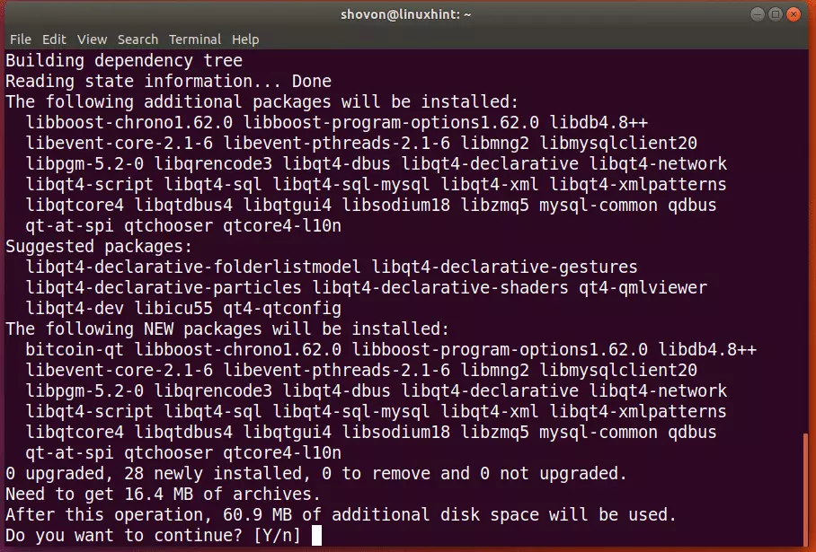 Ubuntu تي Bitcoin ڪور کي ڪيئن انسٽال ڪجي 6627_10