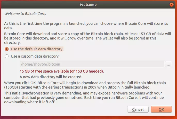 Ubuntu تي Bitcoin ڪور کي ڪيئن انسٽال ڪجي 6627_12