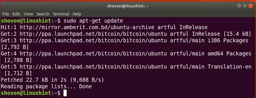 Hvernig á að setja upp Bitcoin Core á Ubuntu 6627_8