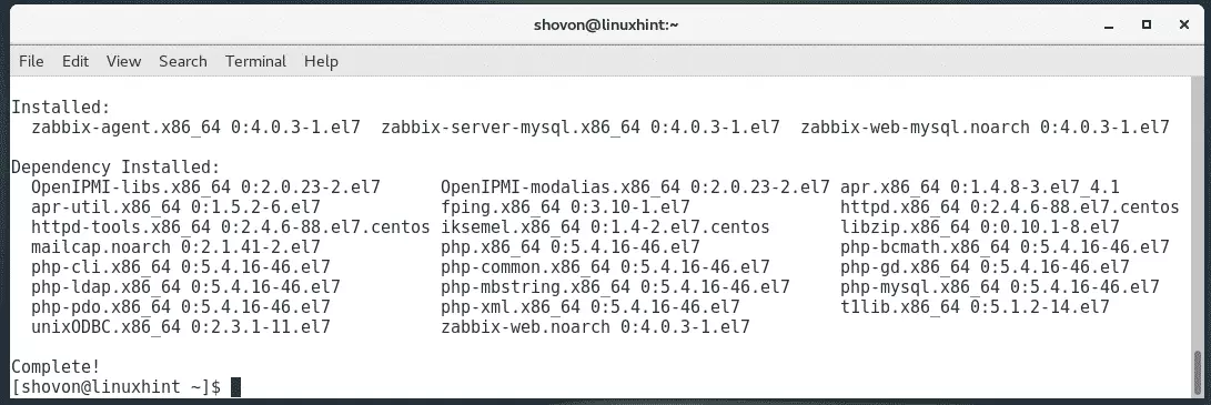 CentOS 7లో Zabbix 4.0ని ఇన్స్టాల్ చేయండి 6649_10