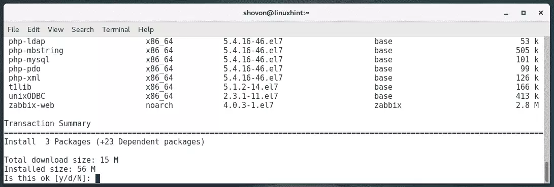 Instal·leu Zabbix 4.0 a CentOS 7 6649_5