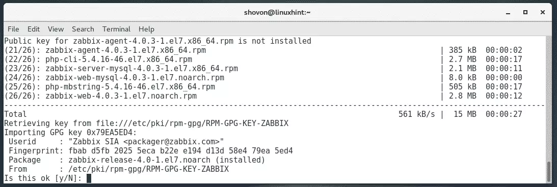 CentOS 7లో Zabbix 4.0ని ఇన్స్టాల్ చేయండి 6649_7