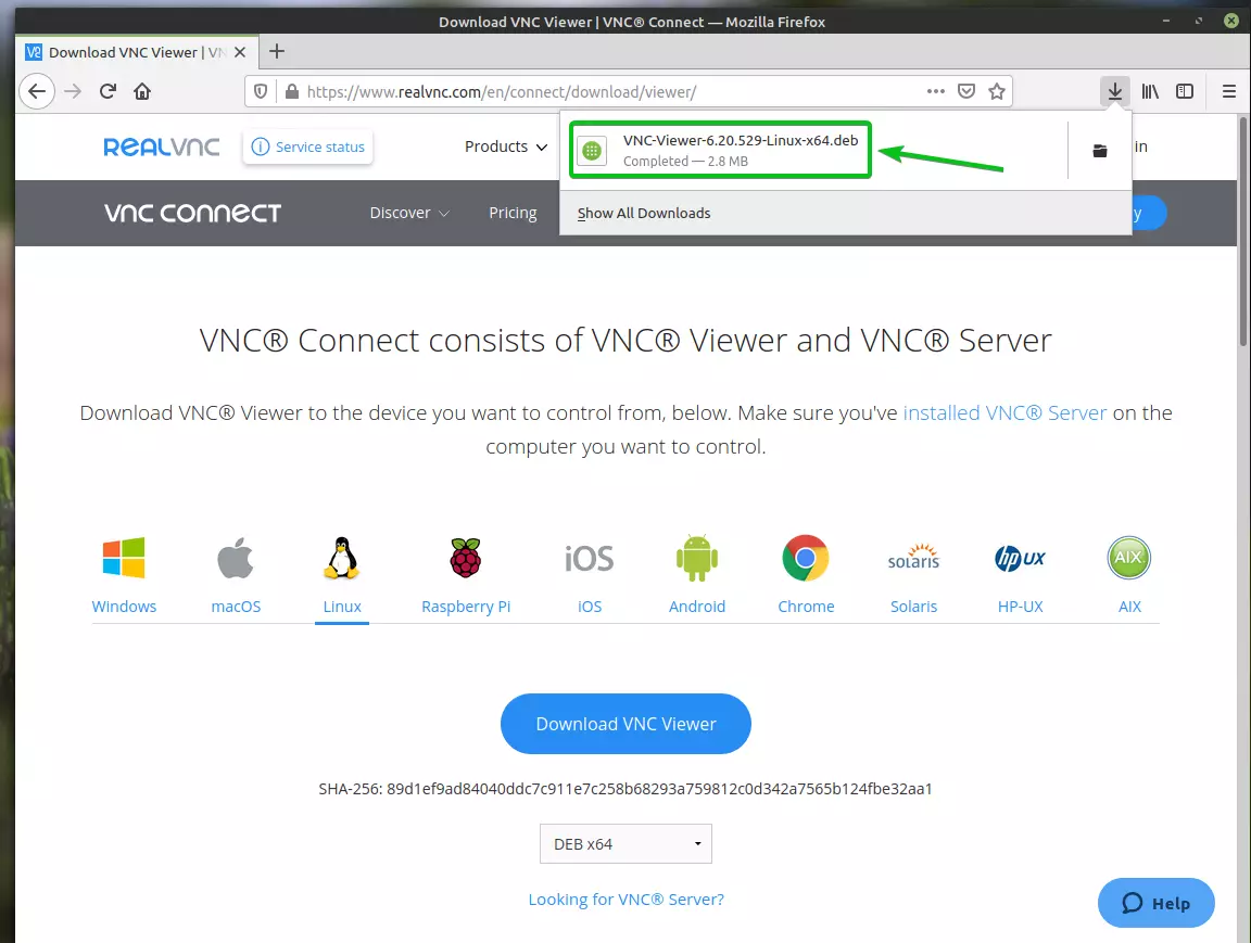 Як усталяваць RealVNC VNC Viewer на Linux 6655_19