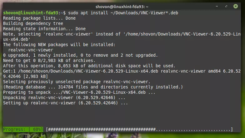 Як усталяваць RealVNC VNC Viewer на Linux 6655_24