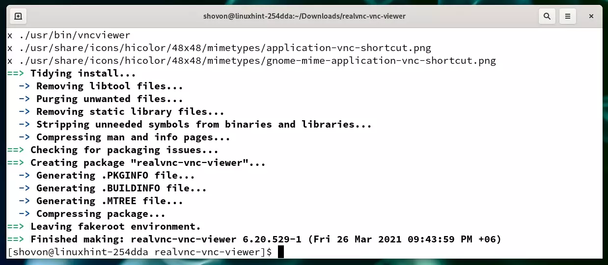 Як усталяваць RealVNC VNC Viewer на Linux 6655_55