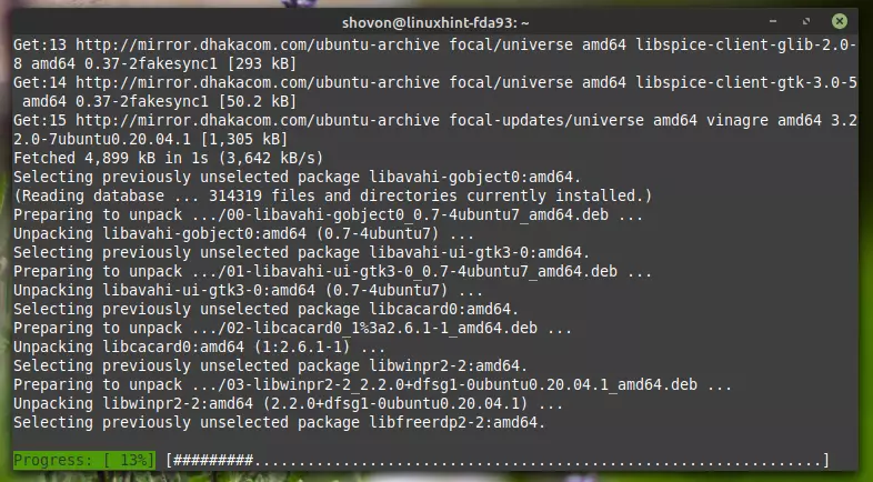 Instalați Vinagre Remote Desktop Client pe Linux 6656_17
