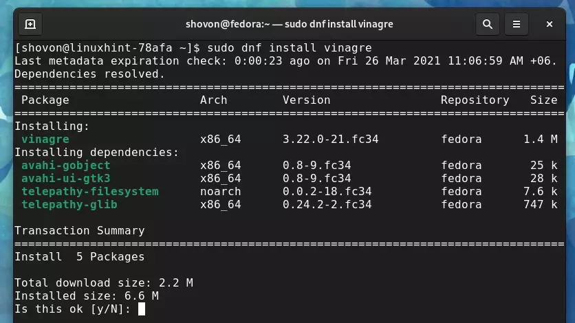 Installer Vinagre Remote Desktop Client på Linux 6656_27