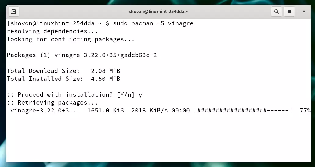 Усталюйце кліент аддаленага працоўнага стала Vinagre на Linux 6656_34