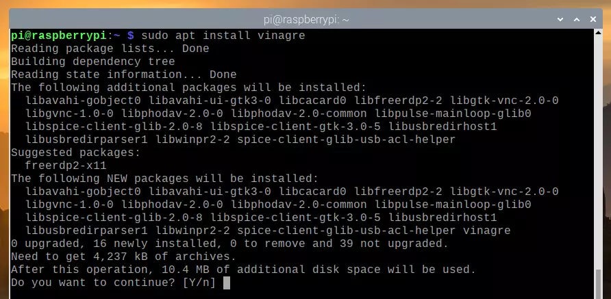 Տեղադրեք Vinagre Remote Desktop Client-ը Linux-ում 6656_45