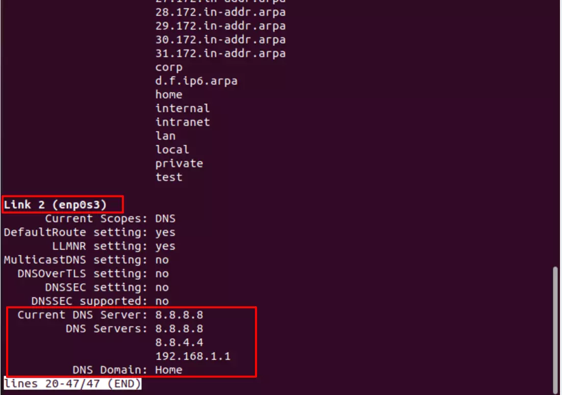 Kumaha nyetél server ngaran DNS dina Linux Ubuntu? 6665_12