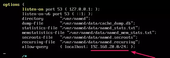 Konfigūruokite DNS serverį CentOS 8 6669_15