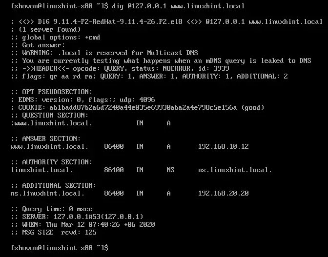 Konfigurasi Server DNS ing CentOS 8 6669_24