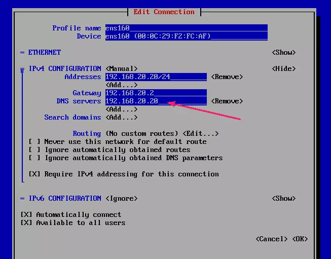 Ampifanaraho amin'ny CentOS 8 ny mpizara DNS 6669_25