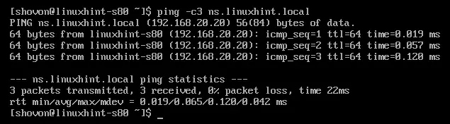 Skonfiguruj serwer DNS w CentOS 8 6669_27