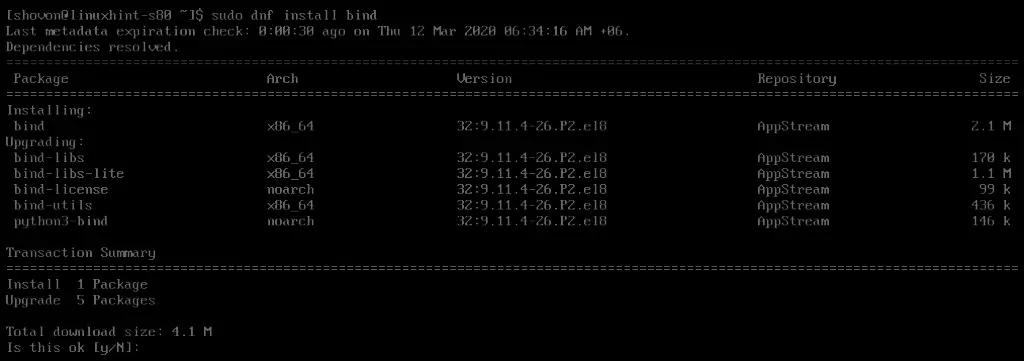 Konzani DNS Server pa CentOS 8 6669_5