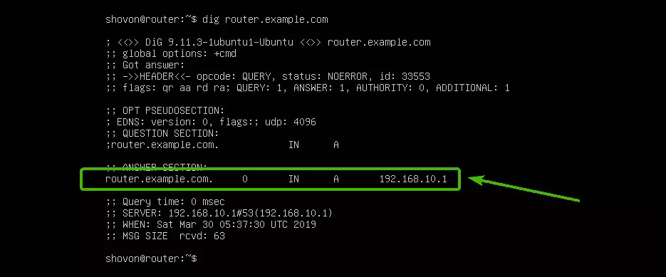 Hur man konfigurerar dnsmasq på Ubuntu Server 18.04 LTS 6674_23