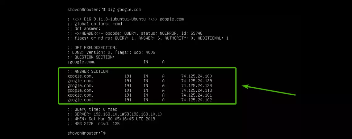 如何在 Ubuntu Server 18.04 LTS 上配置 dnsmasq 6674_24