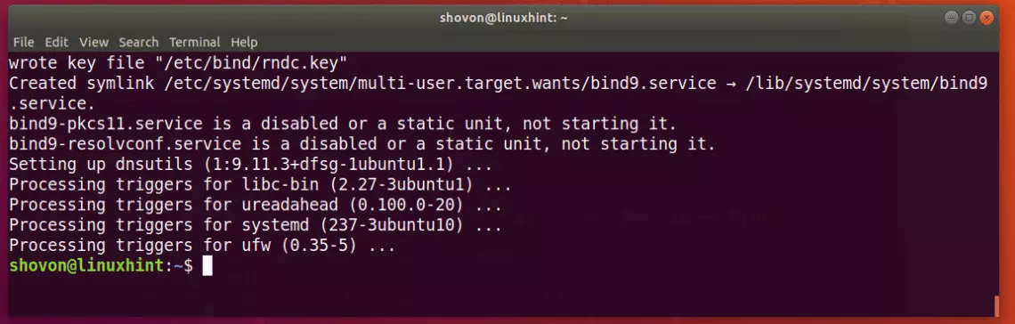 Installéiert BIND 9 op Ubuntu a konfiguréiert et fir d'Benotzung 6678_5