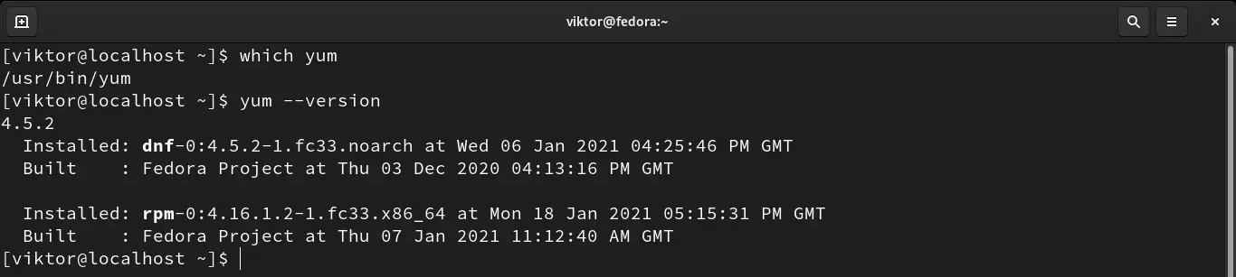 Fedora တွင် YUM ကိုမည်သို့တပ်ဆင်ပြီးအသုံးပြုရမည်နည်း။ 6687_1