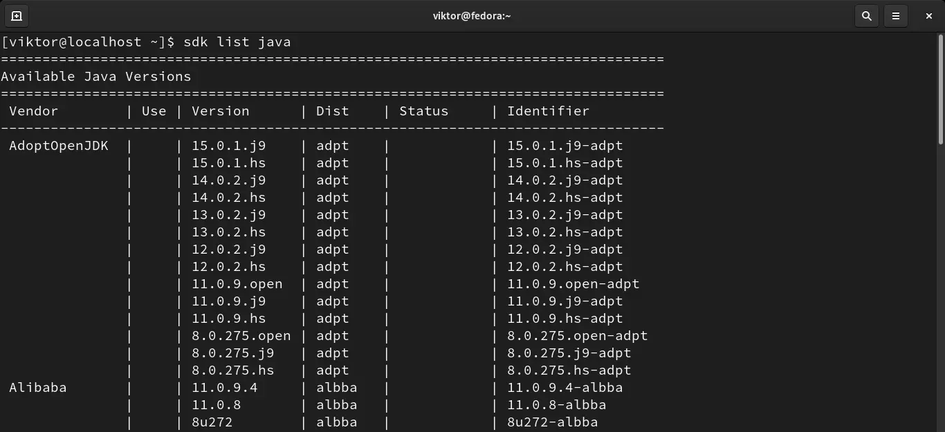 Giunsa ang Pag-install sa OpenJDK sa Fedora Linux 6692_18