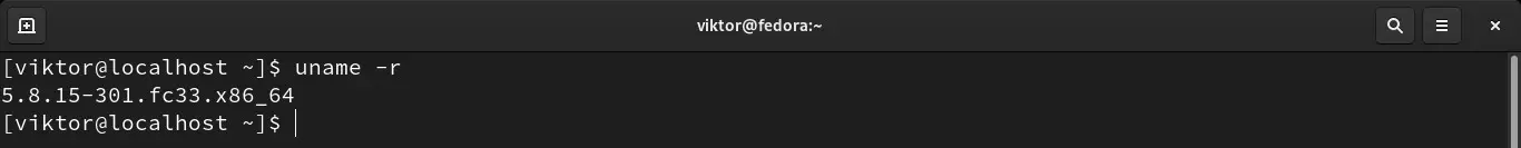 Hvordan sjekke versjon og oppdatere Fedora Linux-kjernen 6694_1