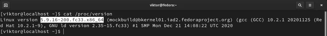 Hvordan sjekke versjon og oppdatere Fedora Linux-kjernen 6694_9