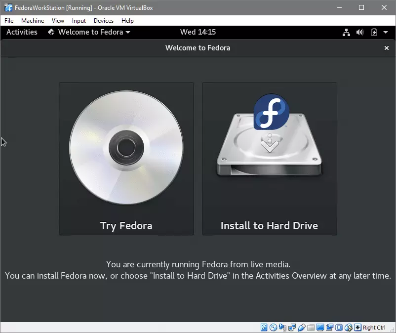 Pasang Fedora 28 dalam VirtualBox 6697_9