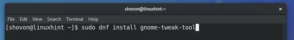 在 Fedora 27 上安裝 Gnome Tweak Tool 6698_4