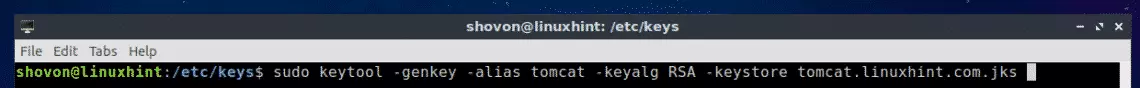 Tomcat د SSL سند نصب کړئ 6716_3