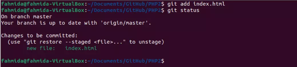 Veranderingen van de ene branch naar de andere trekken in Git 6749_2
