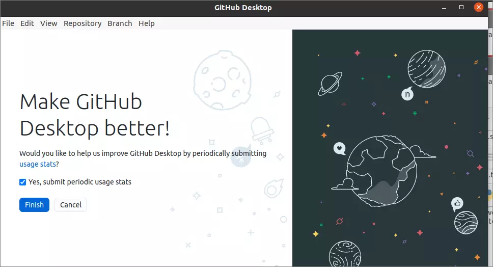Hoe GitHub Desktop op Ubuntu te installeren en te gebruiken? 6756_11