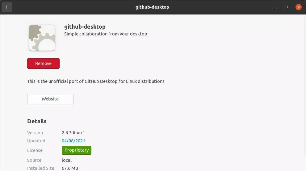 Hoe GitHub Desktop op Ubuntu te installeren en te gebruiken? 6756_3