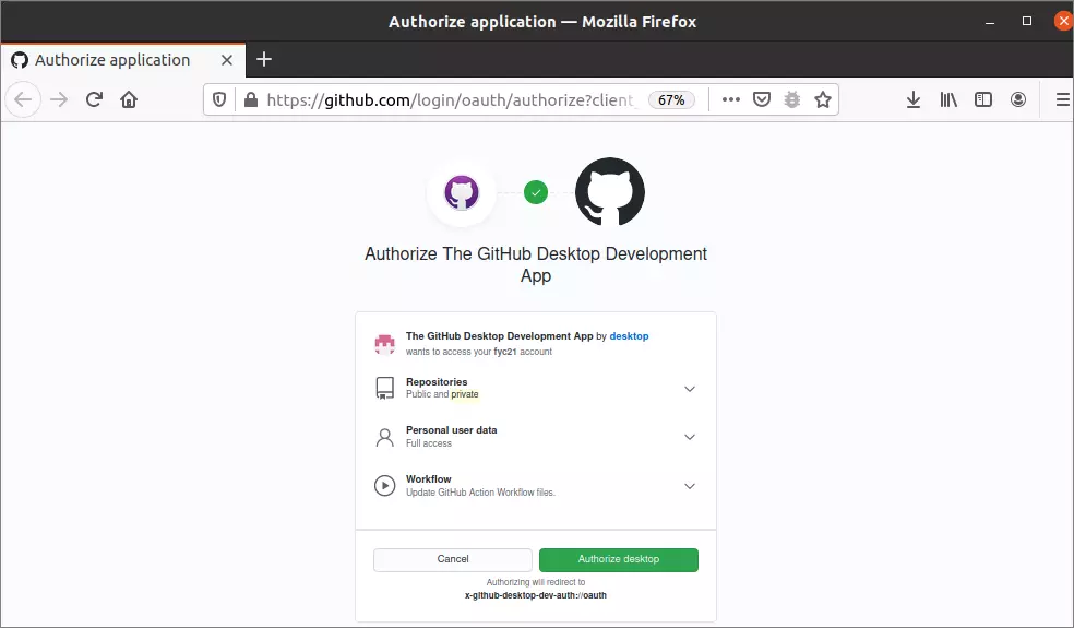 Hoe GitHub Desktop op Ubuntu te installeren en te gebruiken? 6756_7