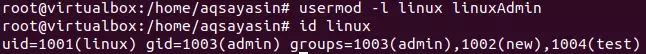 Linux Command: Usermod Usage 6778_7